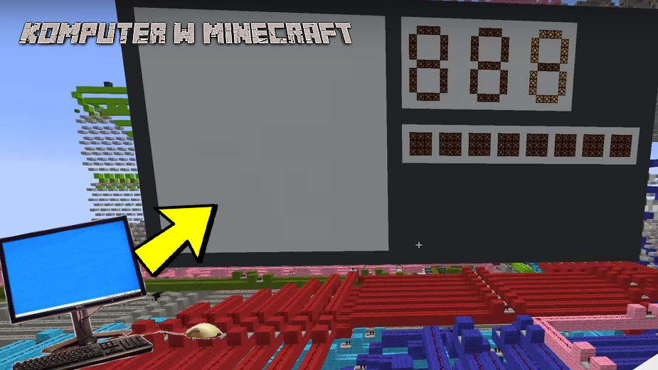 Czterordzeniowy komputer zbudowany w minecraft!
